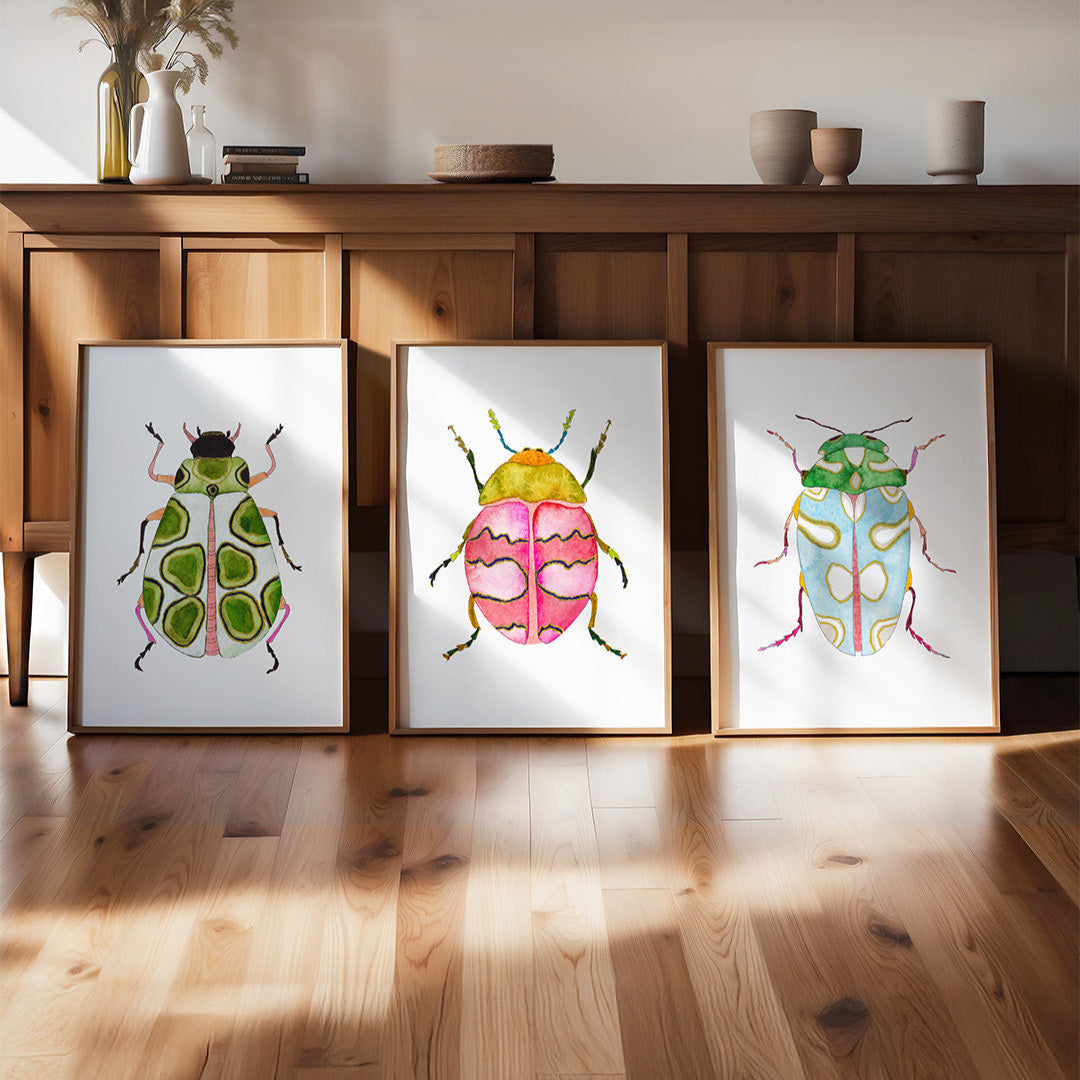 Beetles ~ Print Set of 3 – Snoogs & Wilde