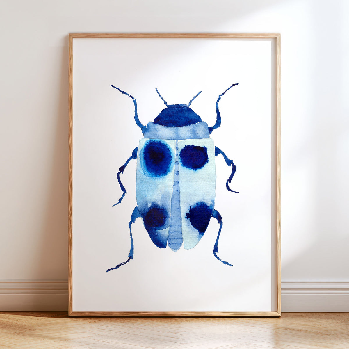 Indigo Beetle Art Print – Snoogs & Wilde