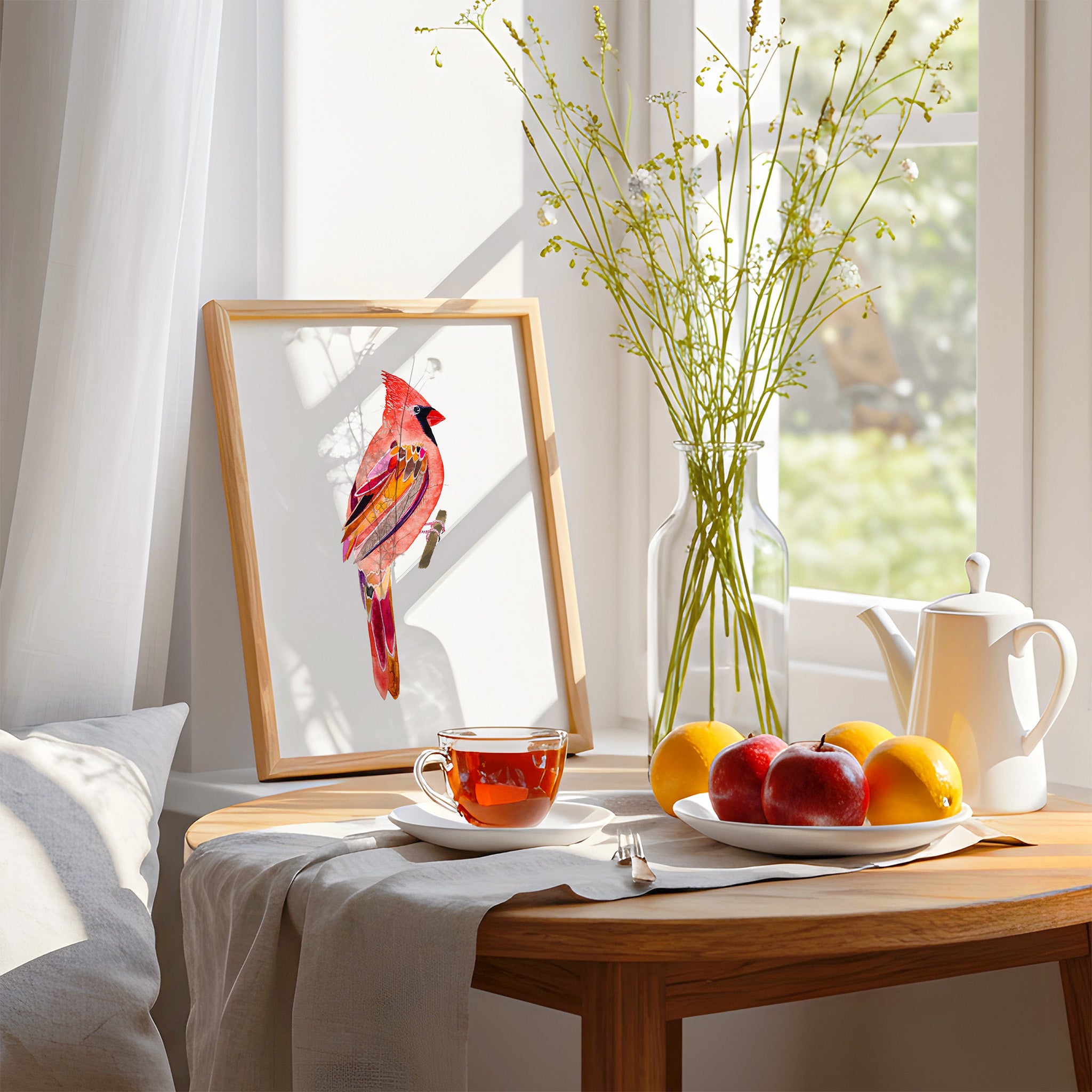 Cardinal Paintings | Watercolor Cardinal Paintings | Snoogs & Wilde