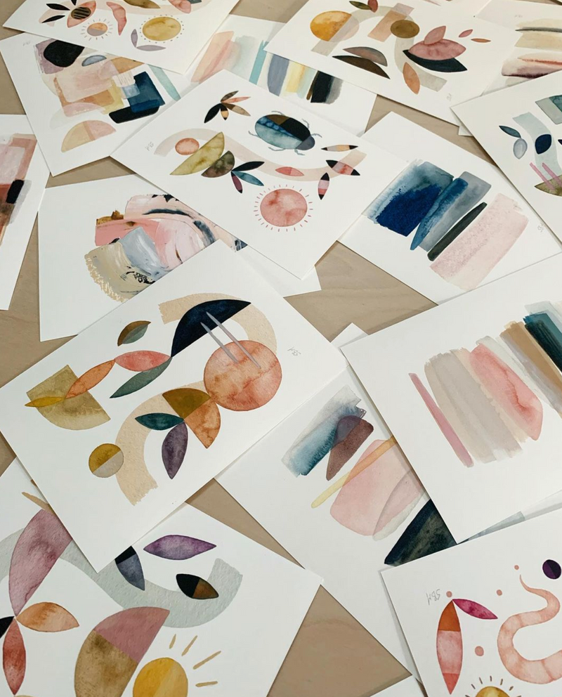 Abstract Shape Art | Abstract Paintings with Shapes | Snoogs & Wilde